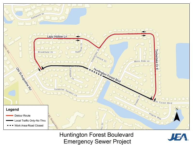 Huntington Forest Boulevard Emergency Sewer Repair Project | In Our ...