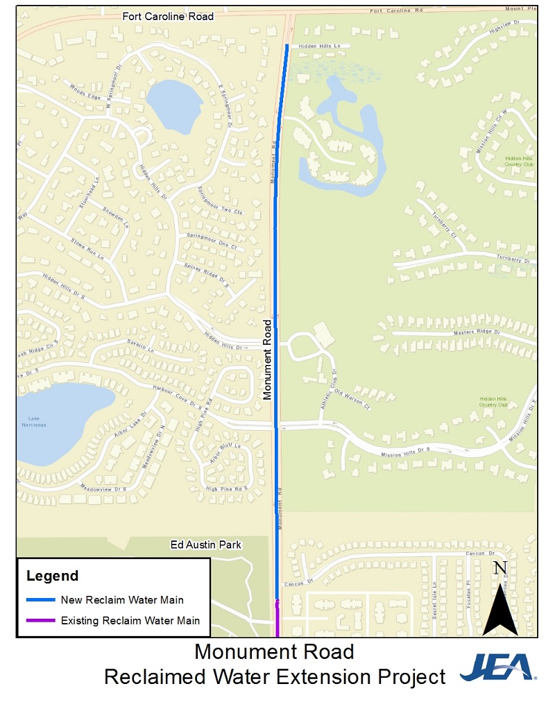 Monument Road Reclaimed Water Extension Project | Construction Projects ...