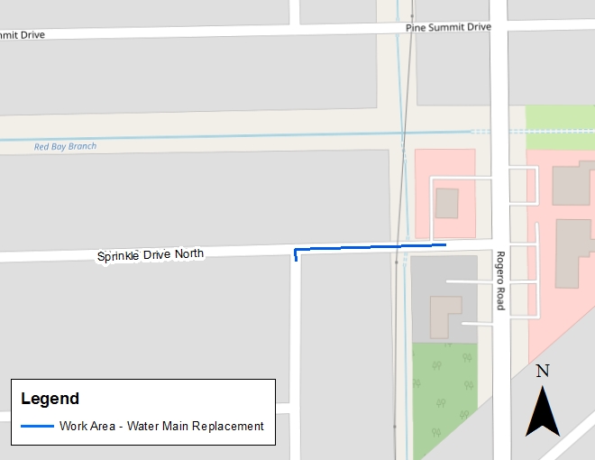 Sprinkle Drive North Water Main Improvement Project | Construction ...