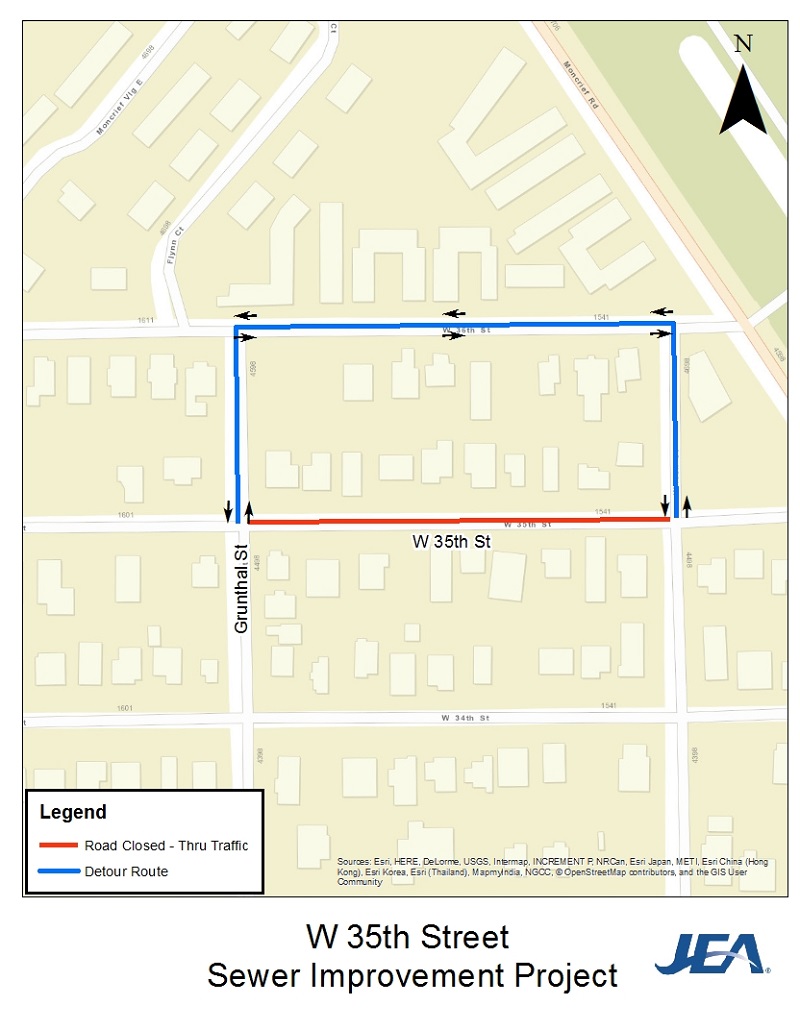 West 35th Street Sewer Improvement Project | In Our Community | JEA