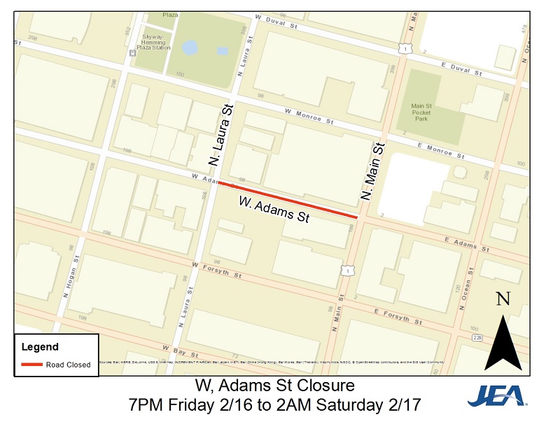 West Adams Street Temporary Road Closure | Construction Projects | In ...